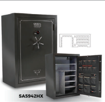 Sports Afield 48 Gun Safe| SA5942HX - Fire & Water Proof Haven Series ...